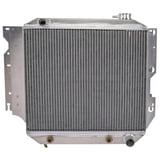 JEGS 51942 Ready Fit Aluminum Radiator 1987-2006 Jeep Wrangler (Down ...