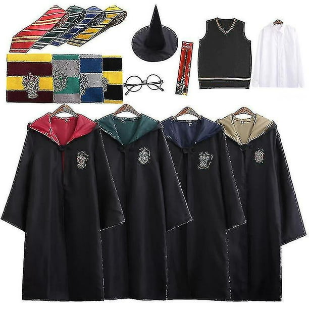 7pcs/set Harry Potter Cosplay Magic Wizard Fancy Dress Cape Cloak ...