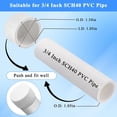 CRKMGS-40 Pack 3/4" PVC External End Cap, PVC Pipe End Caps Fitting ...