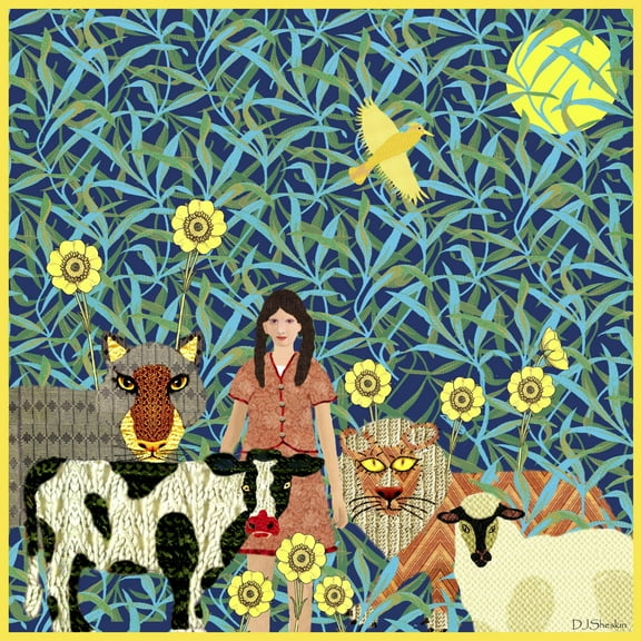 Art.com Peaceable Kingdom 3 Giclee Print by David Sheskin, 30" x 30 ...
