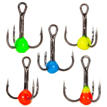 Tongliya 10pcs/box steel high carbon steel mini lead head hook color ...