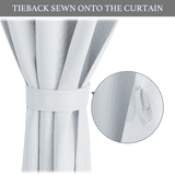 NICETOWN Blackout Curtains Noise Reducing, Self Adhesive Thermal ...