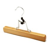 Whitmor Grade A Natural Wood Slack Hangers with Multiple Hooks, Set of ...
