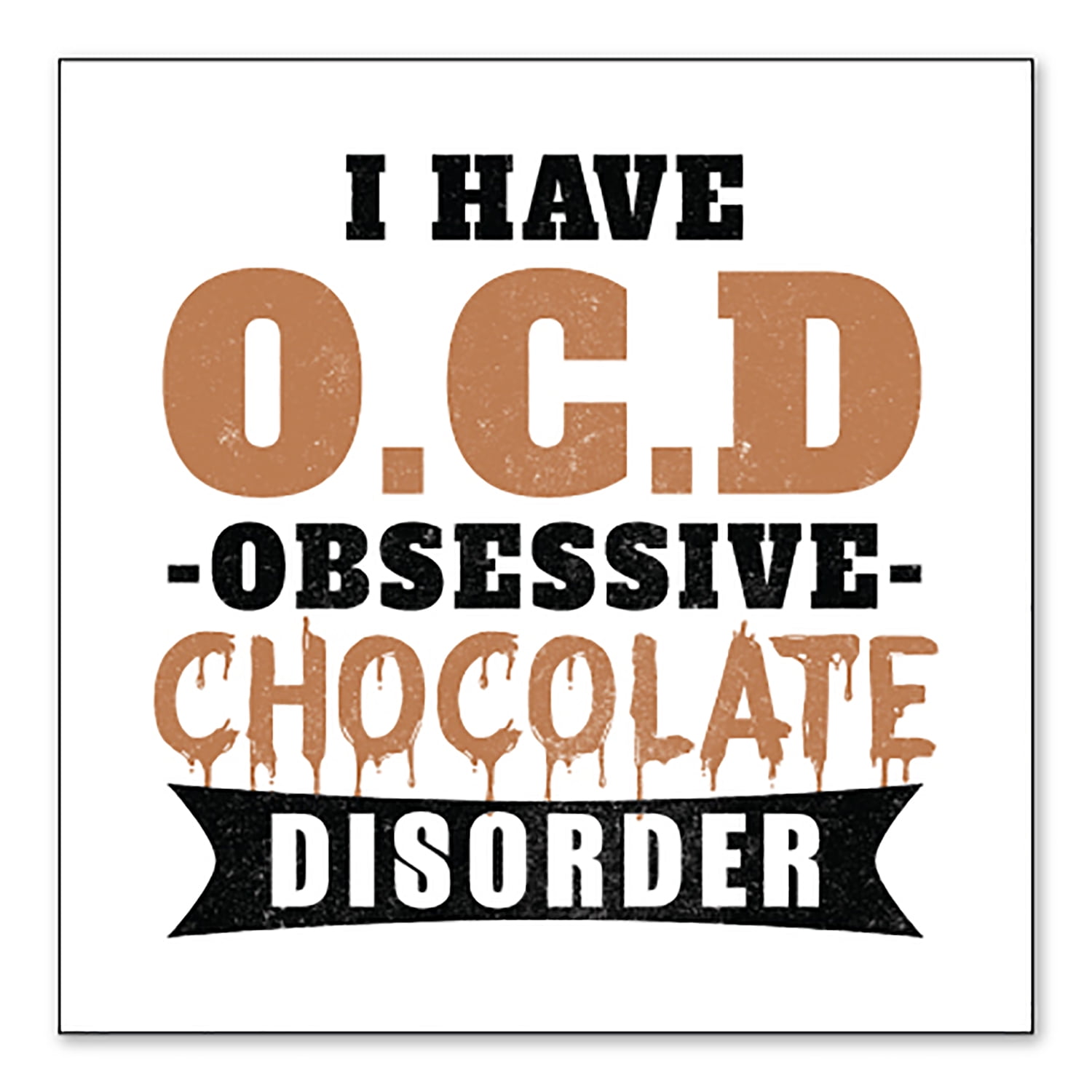 DistinctInk Custom Bumper Sticker - 4" x 4" Decorative Decal - White ...