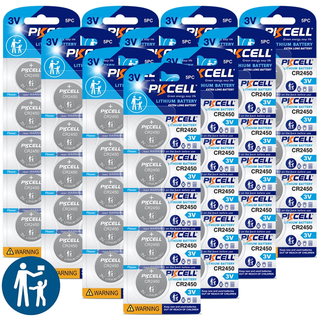 Click here for Pkcell Cr2450 3v Coin Button Cell Battery 5029lc L... prices