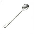 Yesbay 2 Pcs Long Handle Stainless Steel Tea Coffee Spoon Cocktail Ice ...