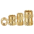 Brass Threaded Inserts, UNC Knurled Nuts, Heat Set Insert for 3D ...