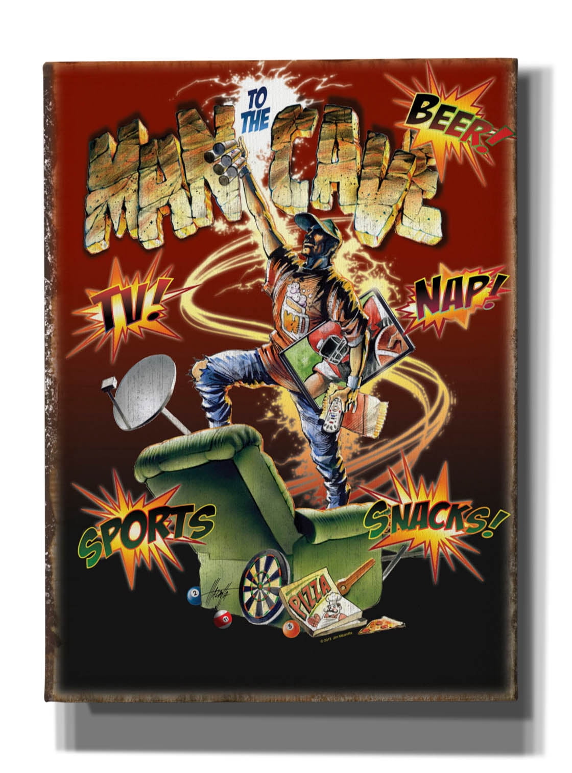 Epic Graffiti 'Man Cave' by James Mazzotta, Canvas Wall Art, 40"x54 ...