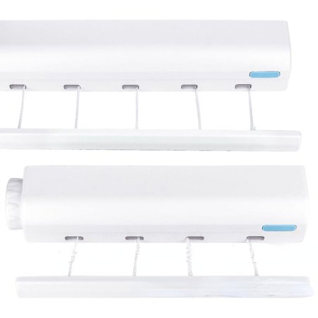 Spring Automatic Retractable Clothesline Drying Rack Towel Rack ...