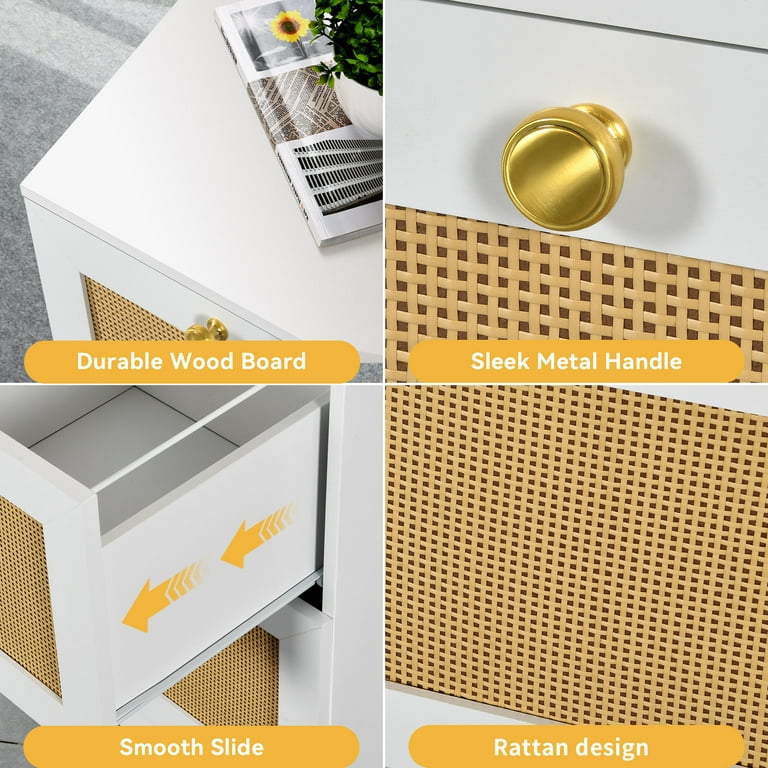 2 Drawer File Cabinet For Home Office VINGLI 2-Drawer Lateral File ...