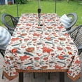 Outdoor Tablecloth with Umbrella Hole for Rectangle Table 60x84inch ...