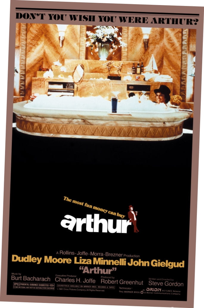 Arthur Movie Poster Dudley Moore Art Poster 24x36 Multi-Color Square ...