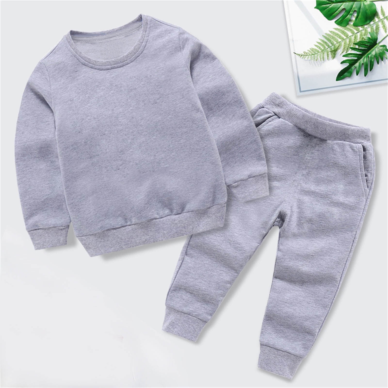 Click here for Zanvin 2pcs Kids Fleece Jogger Outfits Boys Girls... prices
