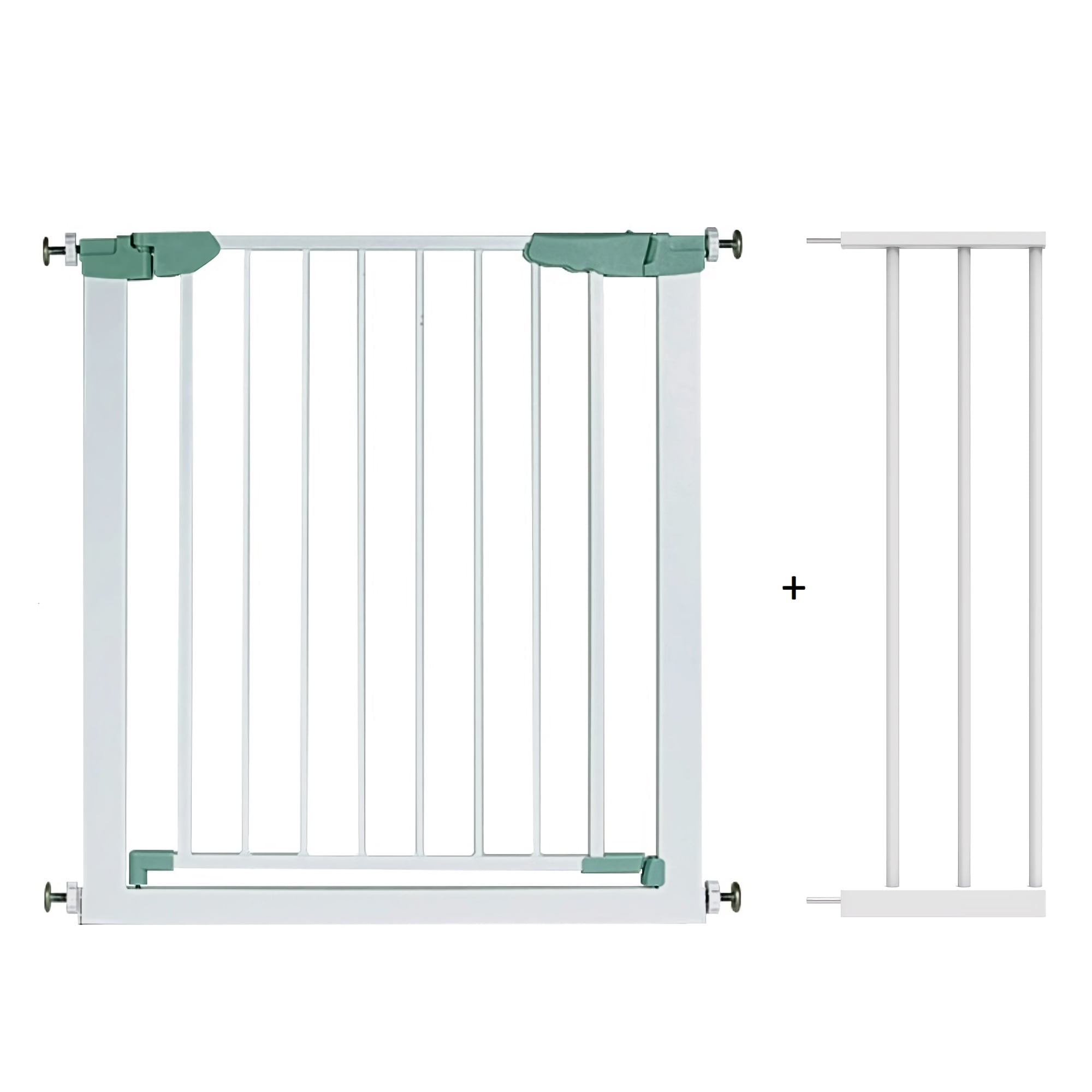 Adjustable Child Safety Gate, 80 x 74 cm Pressure-Mounted Guardrail ...