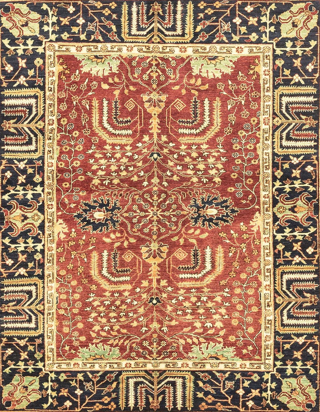 Ahgly Company Machine Washable Indoor Rectangle Abstract Brown Red Area ...