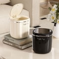AOOOWER Cute Cream Mini Trash Can Flips Lid Design Space Saving For ...