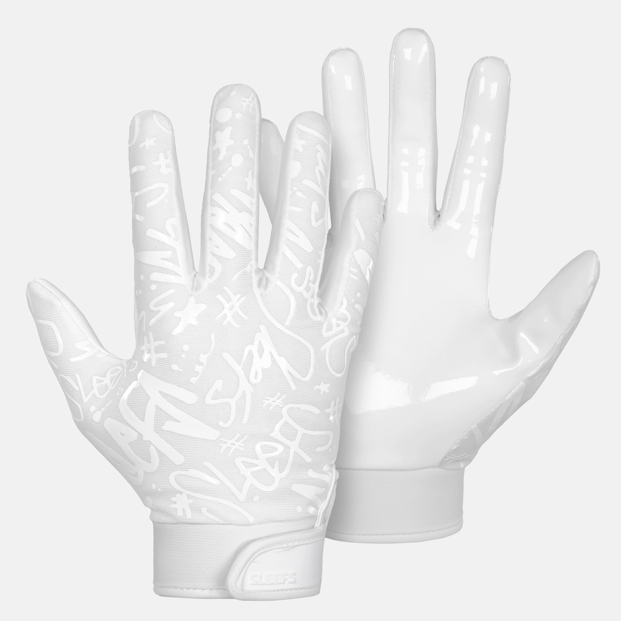 Basic White Sticky Football Receiver Gloves - Walmart.com
