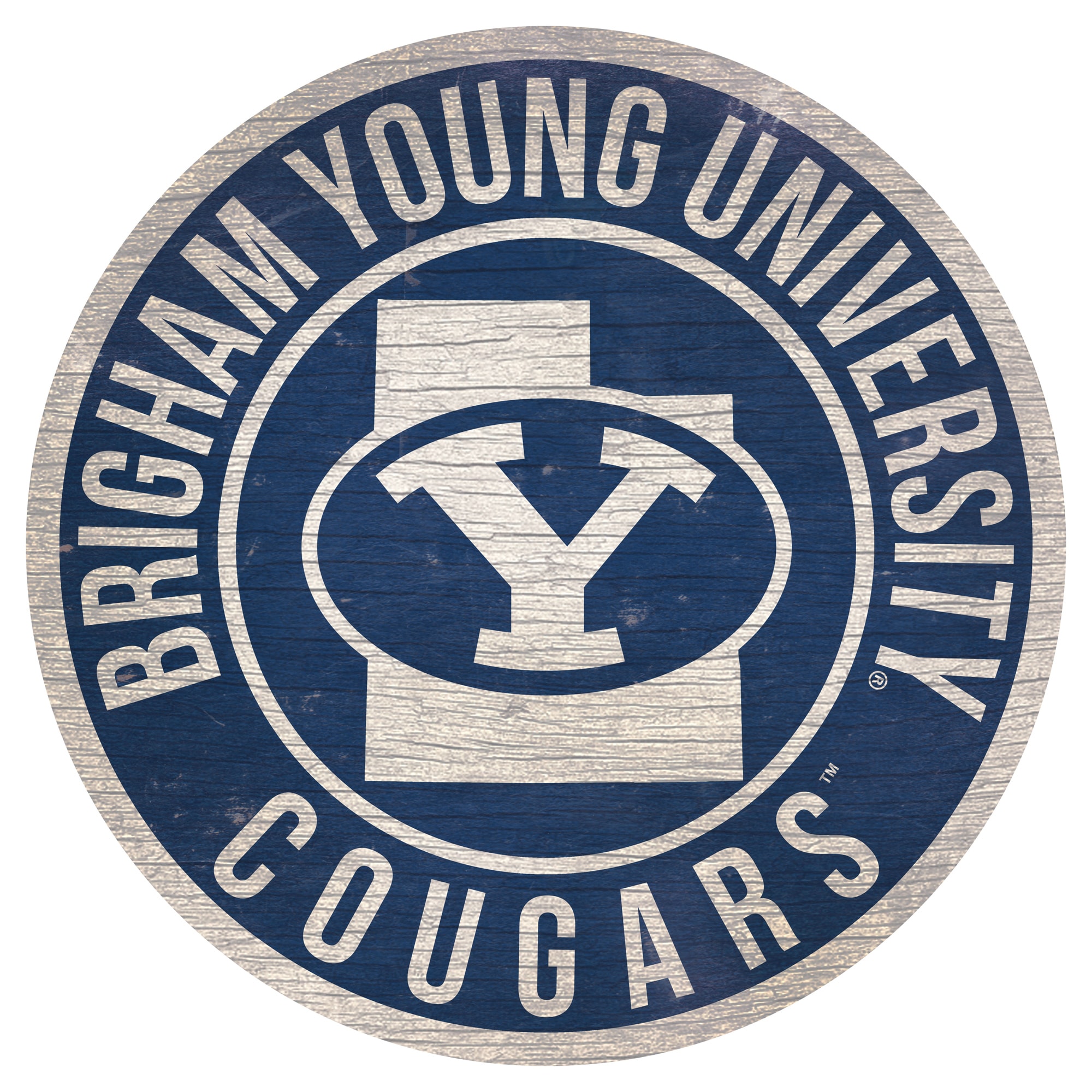 BYU Cougars 12'' x 12'' State Circle Sign - Walmart.com