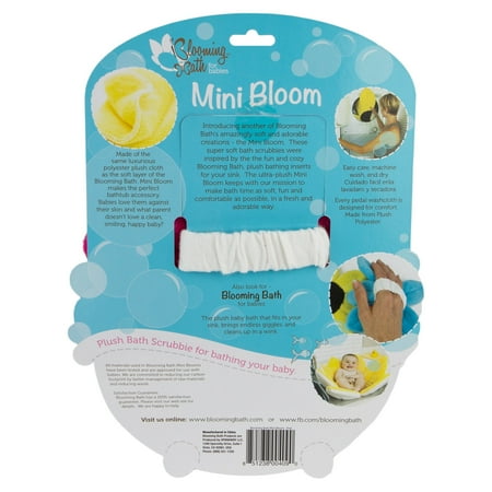 Blooming Baby Mini Bloom Bath Scrubbie, Yellow Baby washcloth - Walmart ...