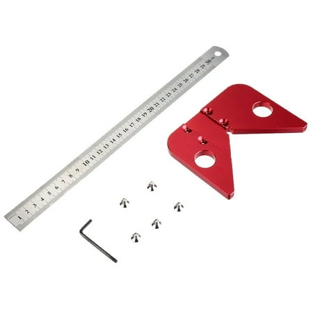 SICED Center Finder Line Gauge Caliper Scriber 45 Degree Angle Ruler ...