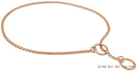 Metal Chain Dog Show Collar - Pet Slip Collar For Shows - Fine Brass ...