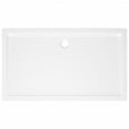 vidaXL Rectangular Shower Base Pan with Center Drain, High Gloss ABS ...