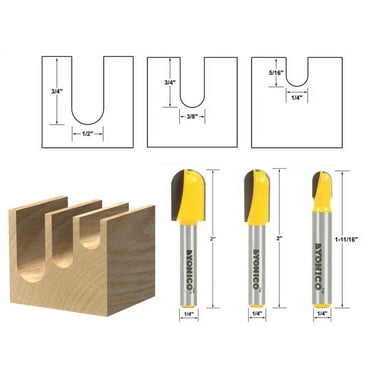 2" Diameter Ogee Raised Panel Router Bit - 1/4" Shank - Yonico 12137q ...