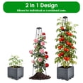Adjustable Height Raised Planter Box with Trellis Self-Watering PP ...