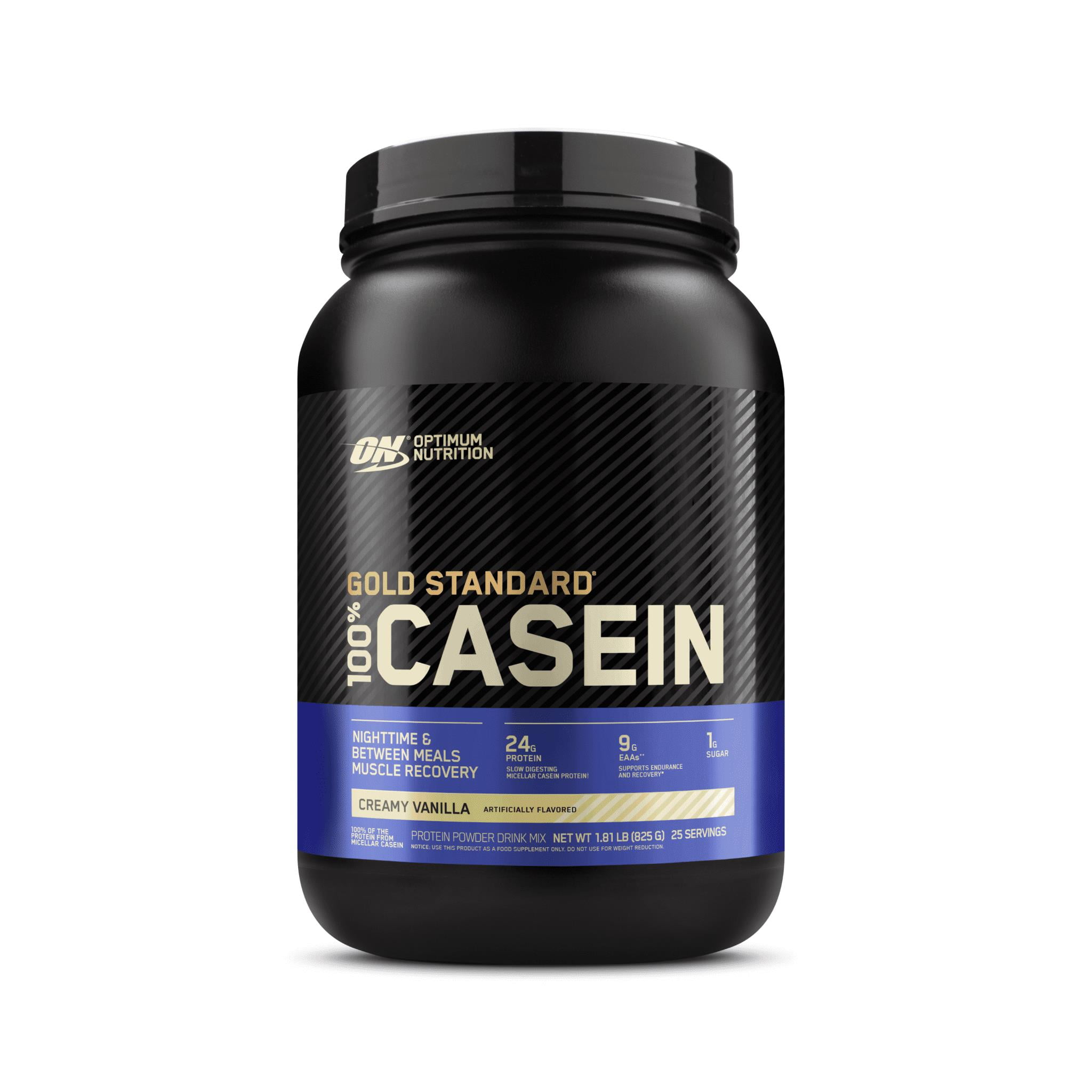 Optimum Nutrition, Gold Standard 100% Casein Drink Mix, Creamy Vanilla ...