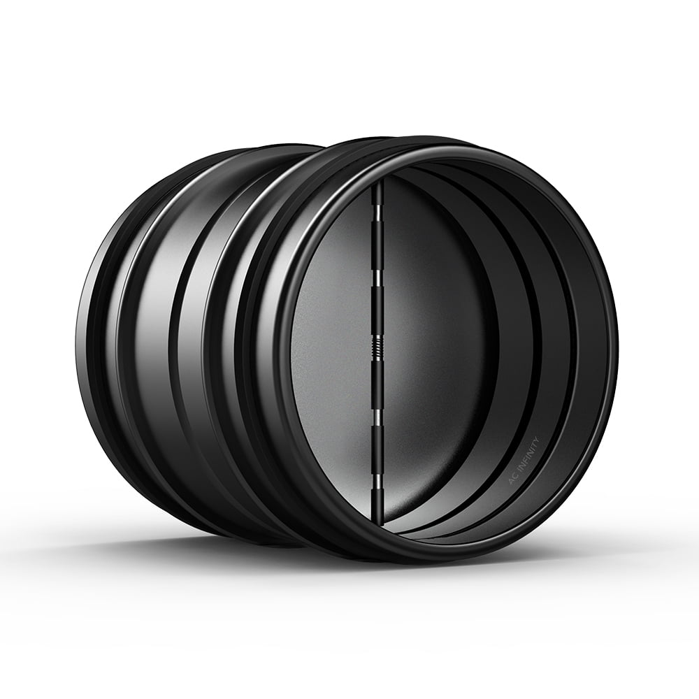 AC Infinity 8" Backdraft Damper, One-Way Airflow Ducting Insert with ...