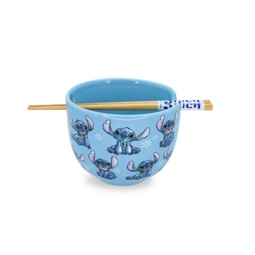 Disney Lilo & Stitch 20-Ounce Ramen Bowl and Chopstick Set for Soup ...