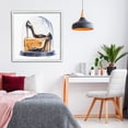 Stupell Industries Black High Heels Dome White Framed Giclee Art ...