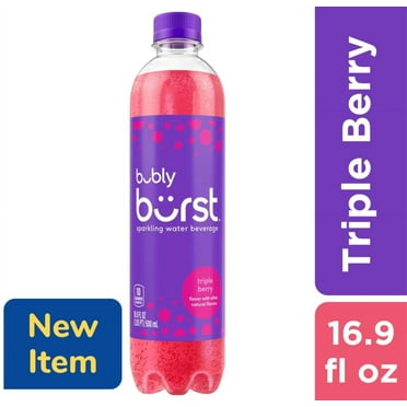 bubly Triple Berry Sparkling Water, No Sugar, Low Carb, 16.9 fl oz ...