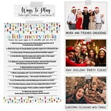 Festive Christmas Trivia Game Cards Version 4 (25 Pack) Holiday Party ...