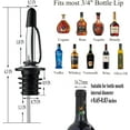 12 Pack Stainless Steel Speed Pourers Spouts with Tapered, Liquor ...
