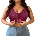 Lixiuxyad Bra for Women Front Closure Women's Front Closure Wireless ...