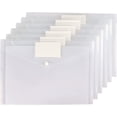 6 Pack Clear Document Folders Plastic Envelopes Poly Envelopes File ...