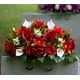 Sympathy Silks Artificial Cemetery Flowers 30" Cinnamon Daisy White ...