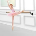 4-12 ft Long Wood Ballet Barre Wall Mount Barre System for Home or ...