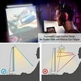 RGB Monitor Light Bar, USB Screen Light Bar Dual Light 7500K Dimmable ...