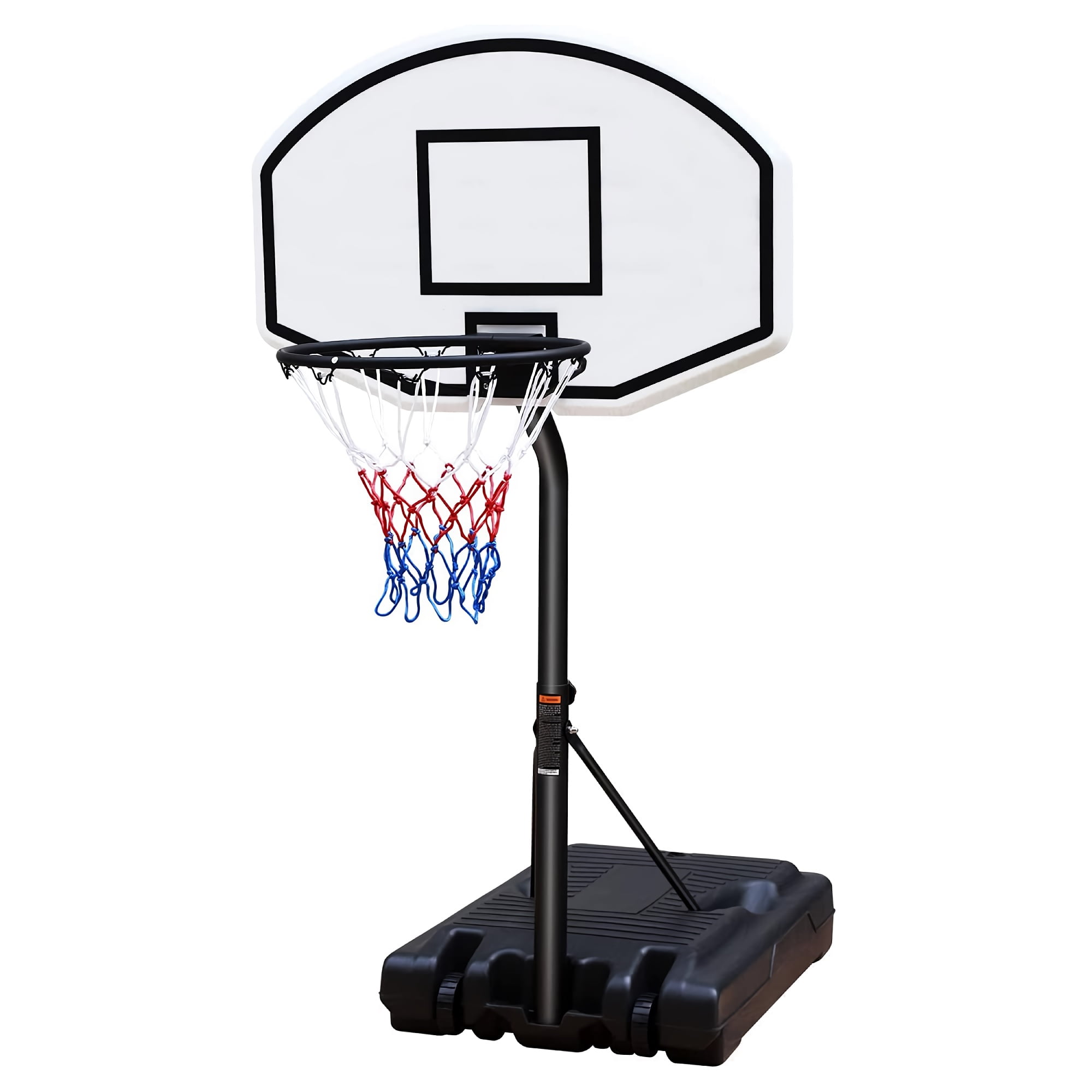 TOYTEXX Portable Poolside Basketball Hoop, 36" Backboard, 3.1ft-4.7ft ...