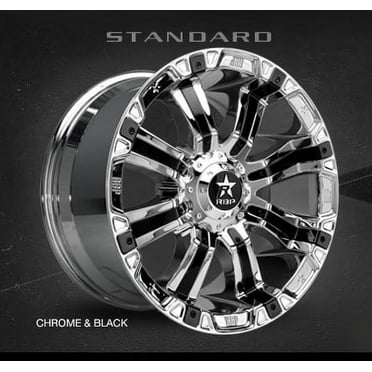 22" Black With CNC Accents 71R Avenger Wheel by RBP (Rolling Big Power ...