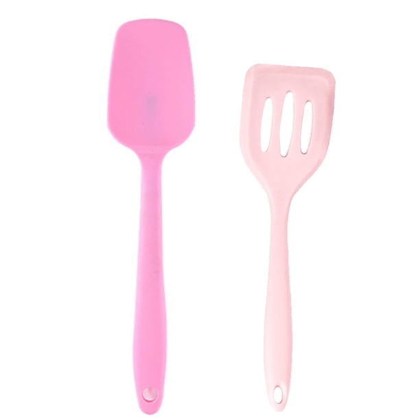 2 Piece Mini Kitchen Utensil Set- Silicone Kitchen Tools with Spatulas ...