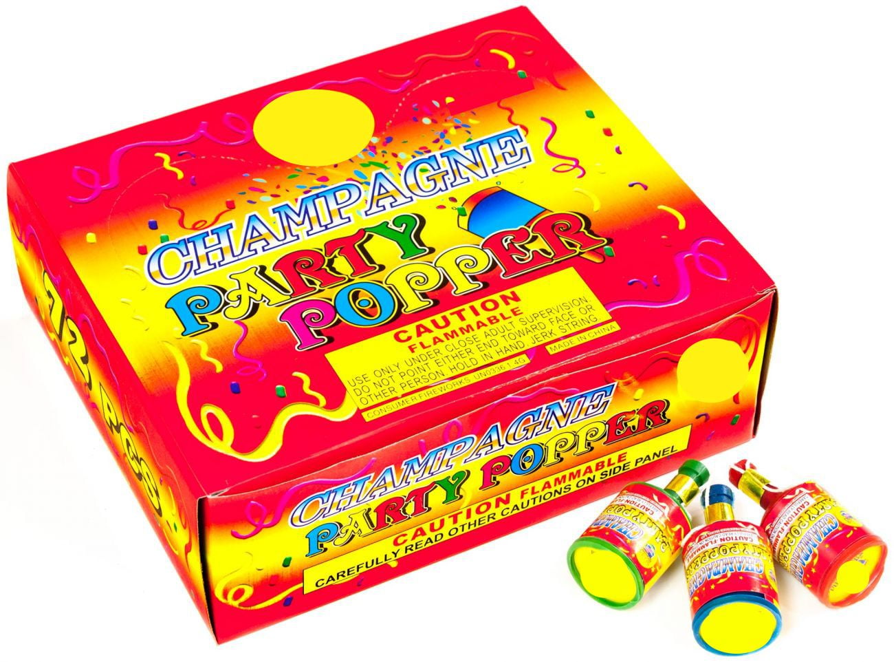 Champagne Party Popper - 72PK Great for Party Favors - Walmart.com