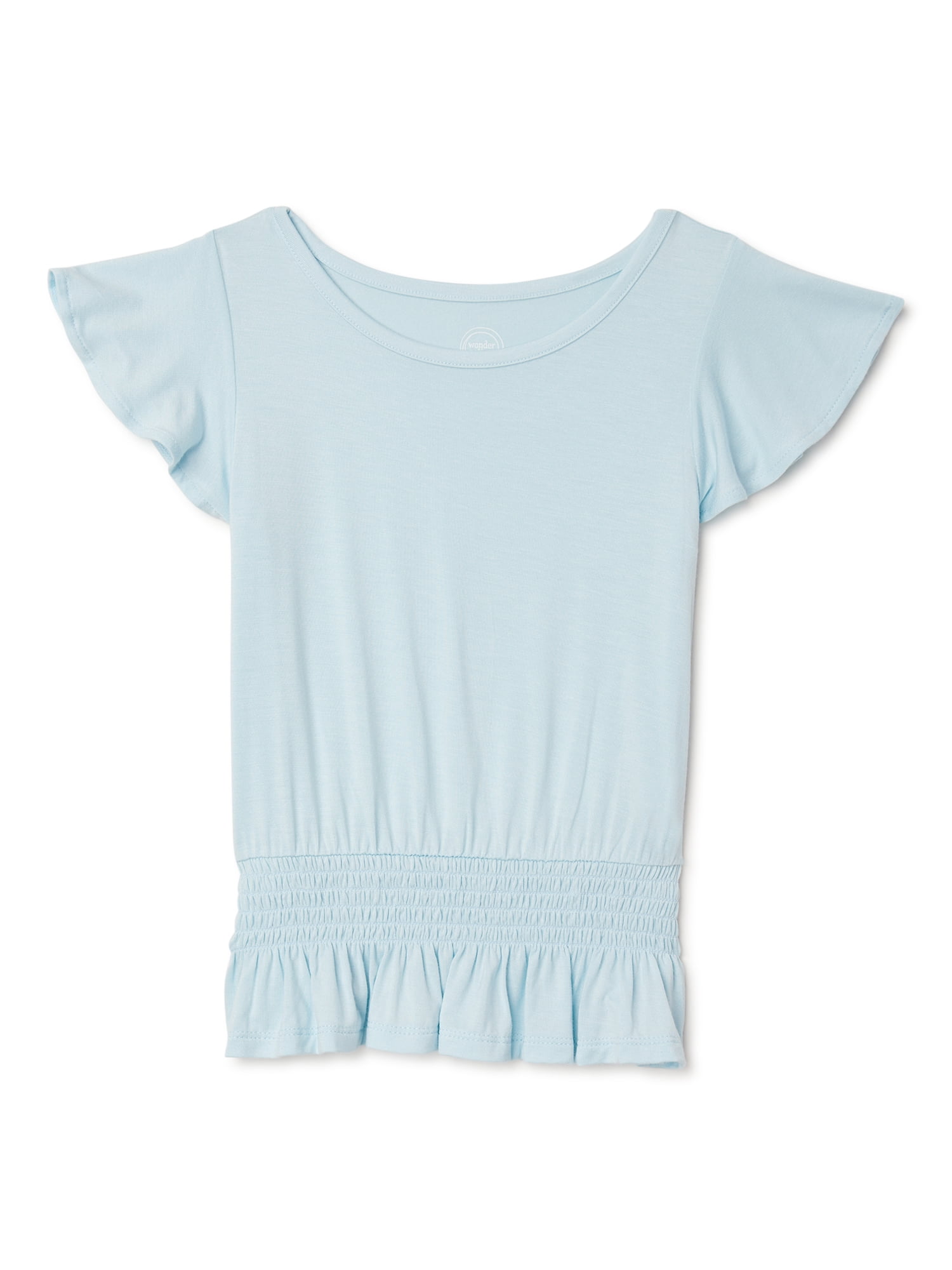 Wonder Nation Girls Elastic Waist Top, Sizes 4-18 - Walmart.com