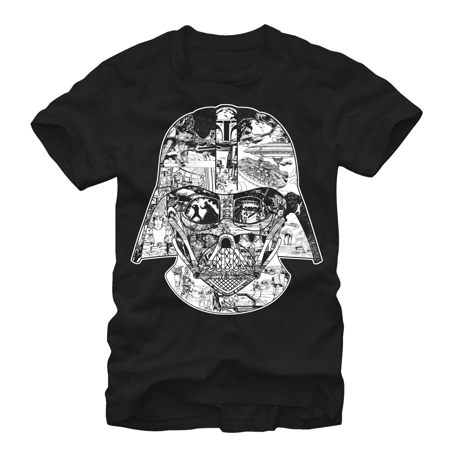 Star Wars Star Wars Mens Darth Vader Scenes T Shirt