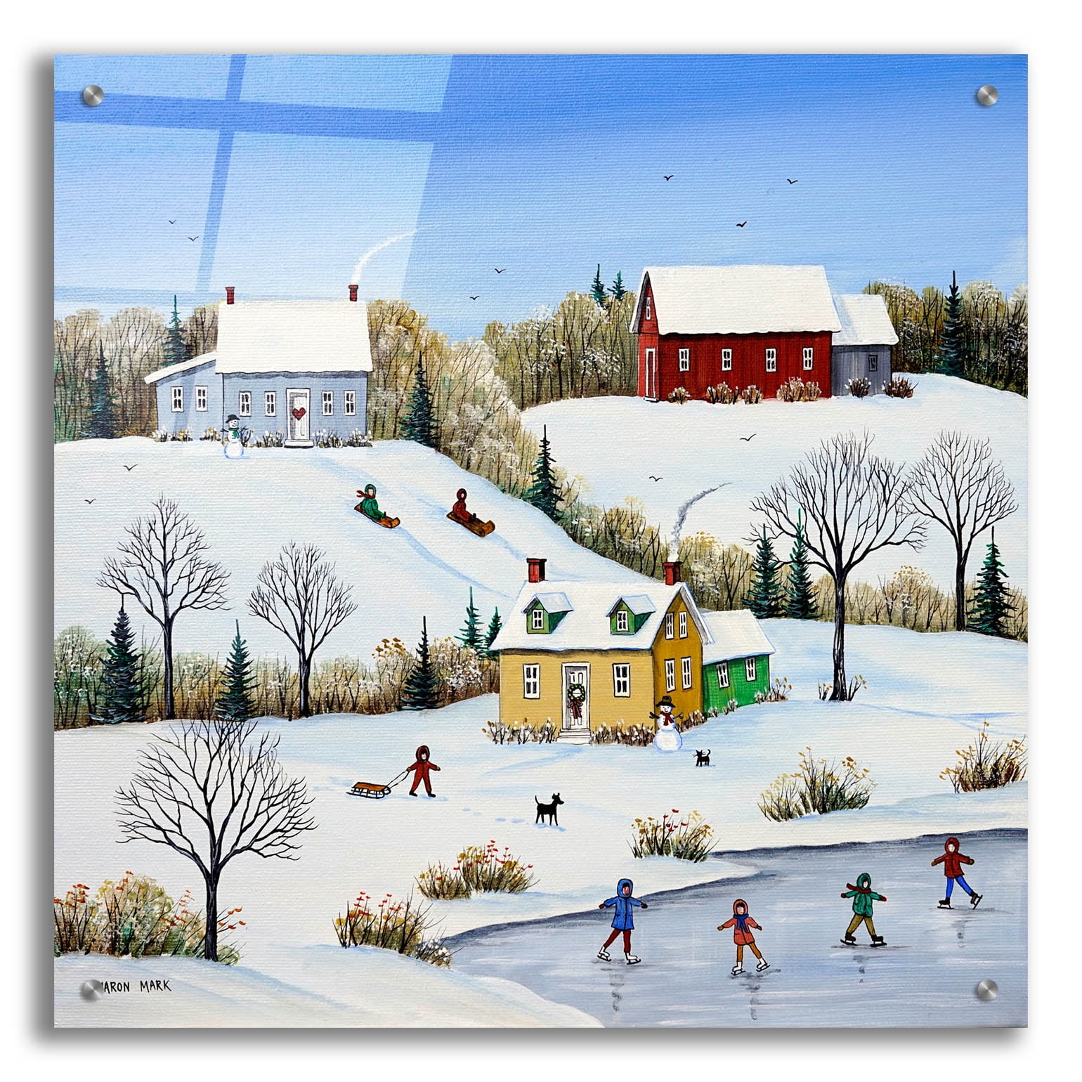 Epic Art 'We Love to Play' by Sharon Mark, Acrylic Glass Wall Art, 24 ...