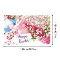Easter Decorations Easter Backdrops Photography Banner Bunny Grassland Rustic Wood Background