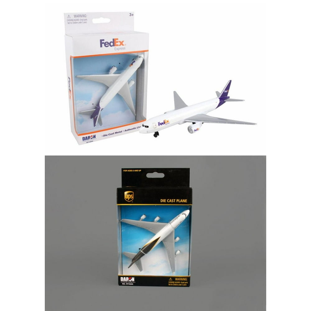 Fedex/UPS Toy Planes Diecast Airplane Package - Two Diecast Model ...