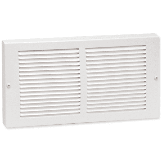 12in x 8in Imperial White Steel Rectangular Baseboard Return Grille ...